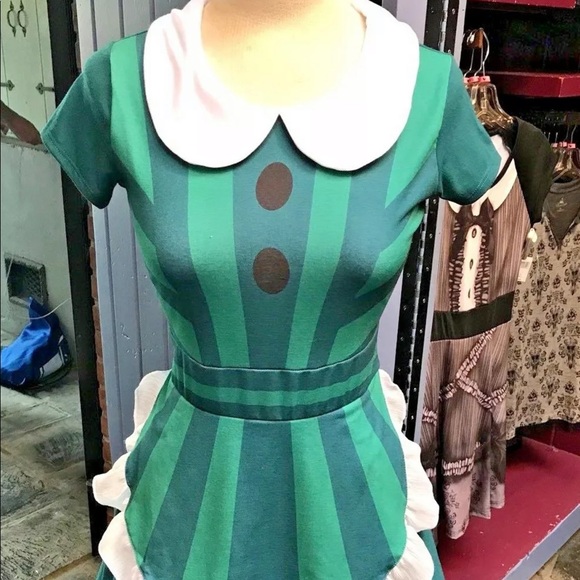 Disney | Dresses | Disney Haunted Mansion Maid Ghost Hostess Dress S ...